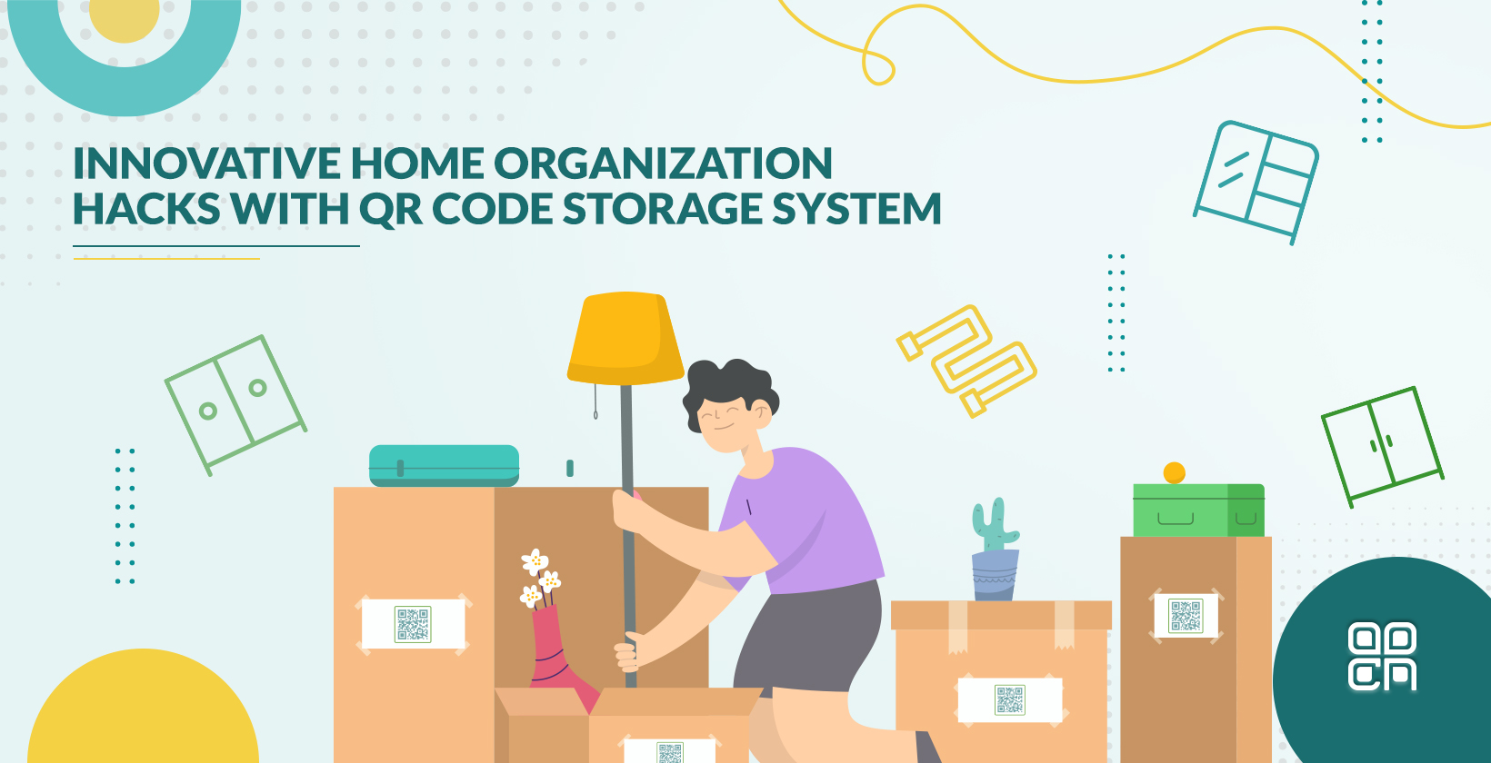 Innovative Home Organization Hacks with QR Code Storage System