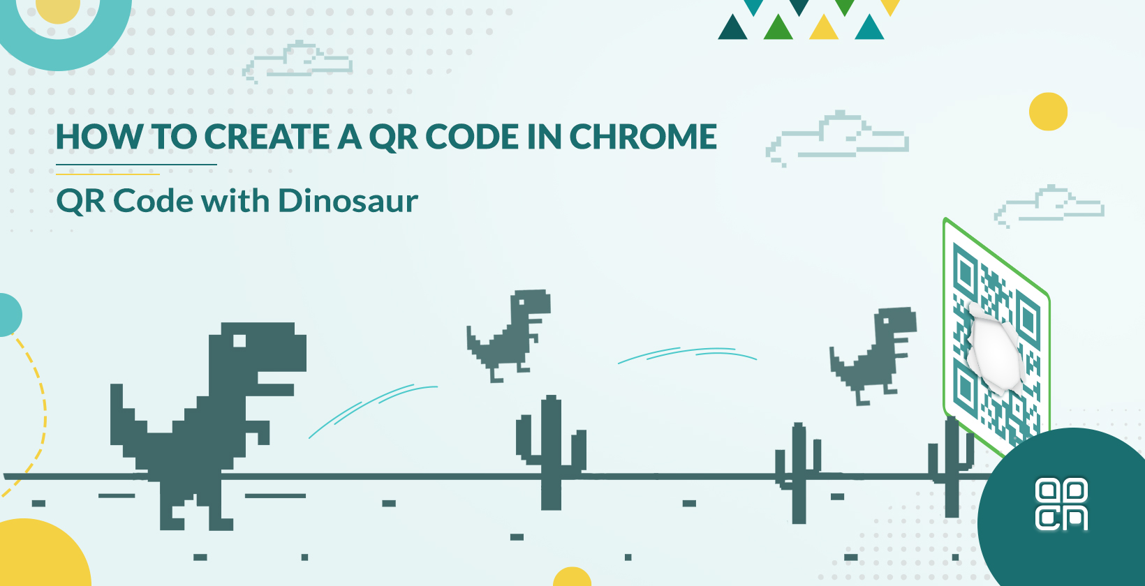 How to Create a QR Code in Chrome - QR Code with Dinosaur