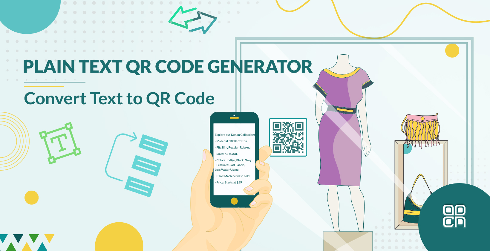 Plain Text QR Code Generator - Convert Text to QR Code