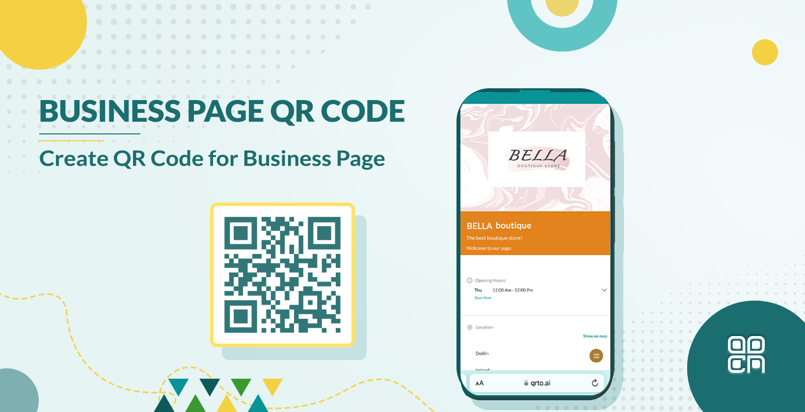 Business Page QR Code - Create QR Code for Business Page